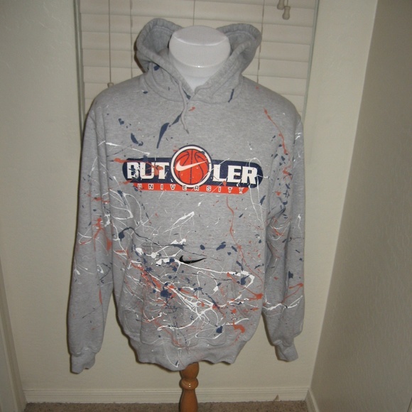 Butler University | Tops | Butler University Hoodie Wpaint Splatter ...
